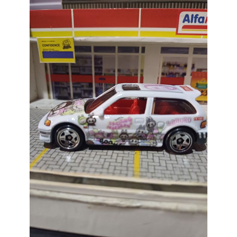 Hotwheels Civic Ef Custom Labubu | Shopee Malaysia