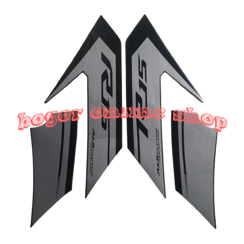 Yamaha R15 2025 Full Black Body Sticker Stripes - Complete Set (Pair ...
