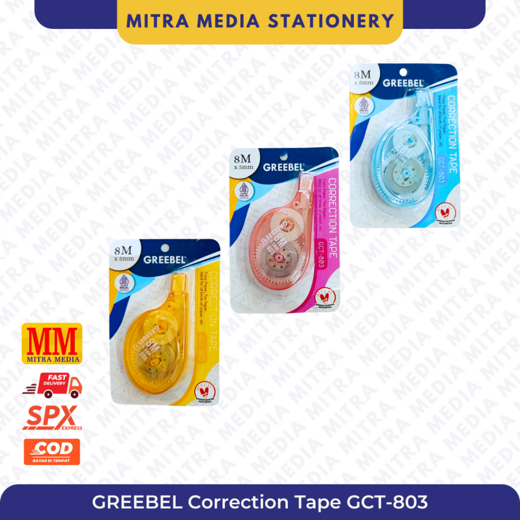Greebel Correction tape GCT-803 / Type-x Roll Paper 8m x 5mm Greebel ...