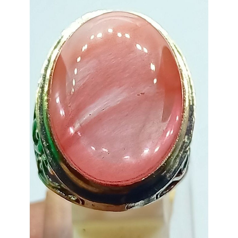 MERAH Red Fiber Kinyang Stone Ring | Shopee Malaysia