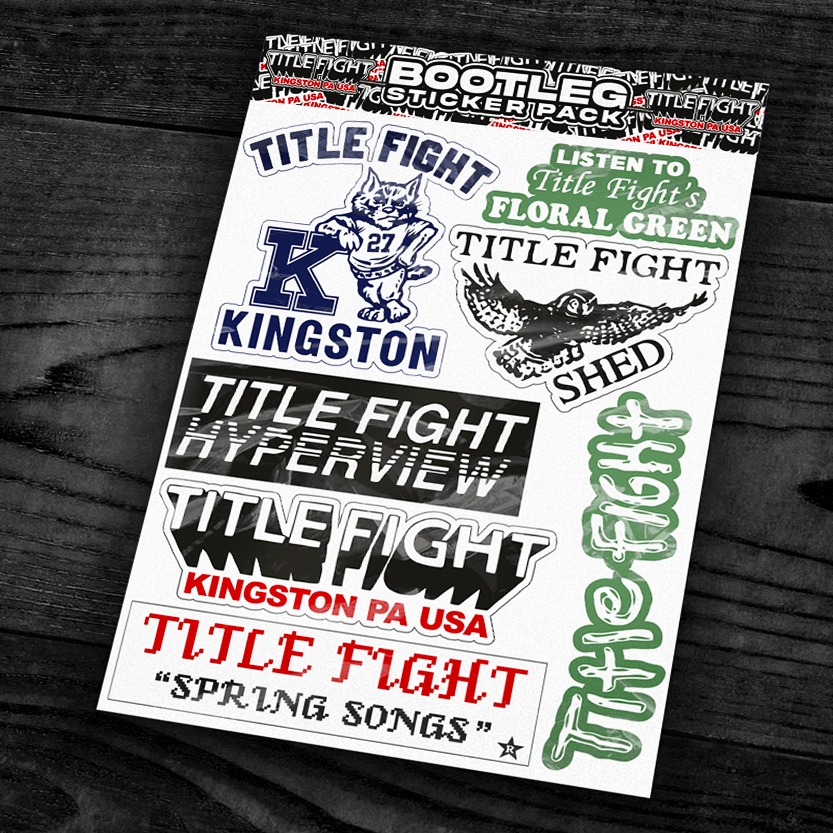 TITLE FIGHT - Sticker Pack Band: TITLE FIGHT (BOOTLEG) | Shopee Malaysia