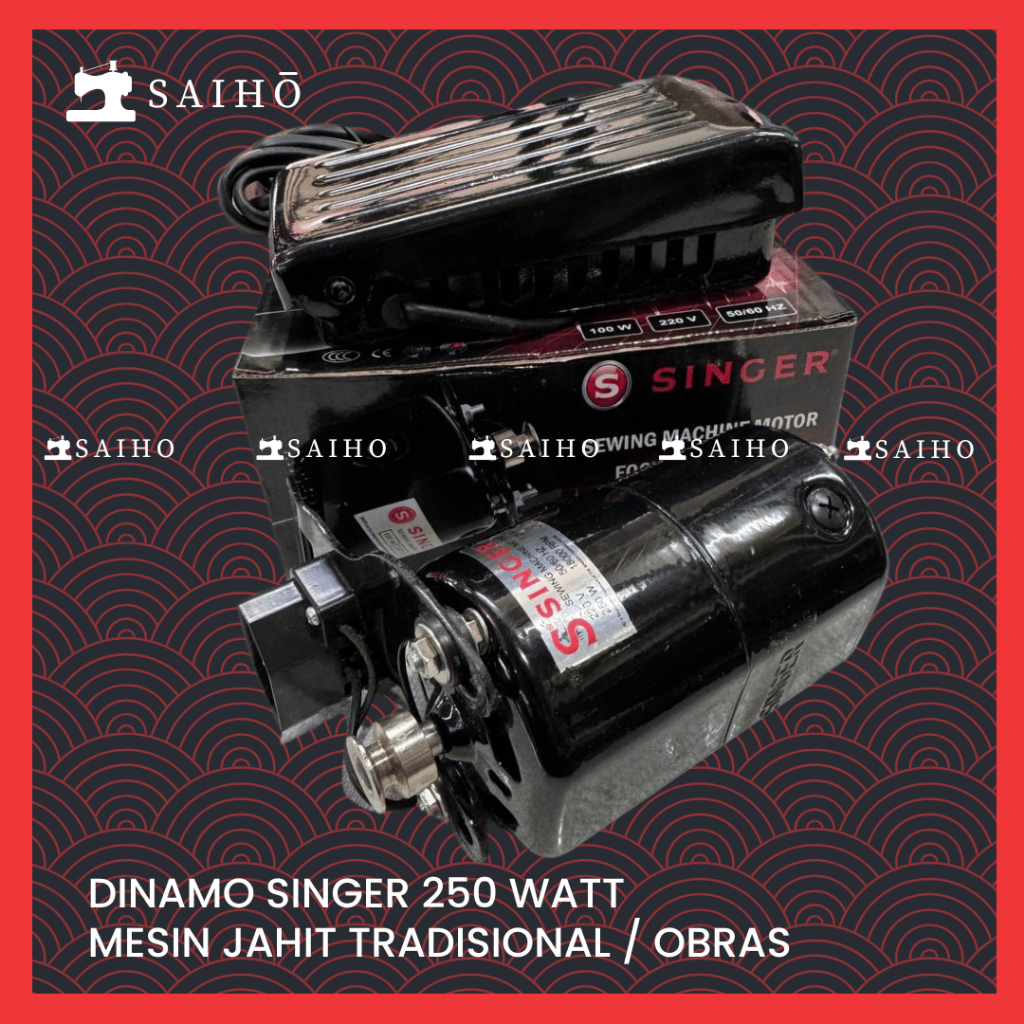 MESIN Singer 250 watt dynamo for sewing machines (BIG BODY) ORIGINAL ...