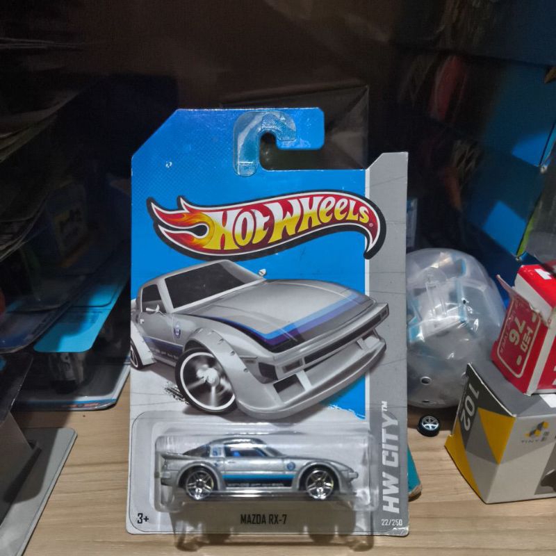 Hot Wheels Mazda RX 7 RX7 Treasure Hunts TH REG Silver HW City 2014 ...