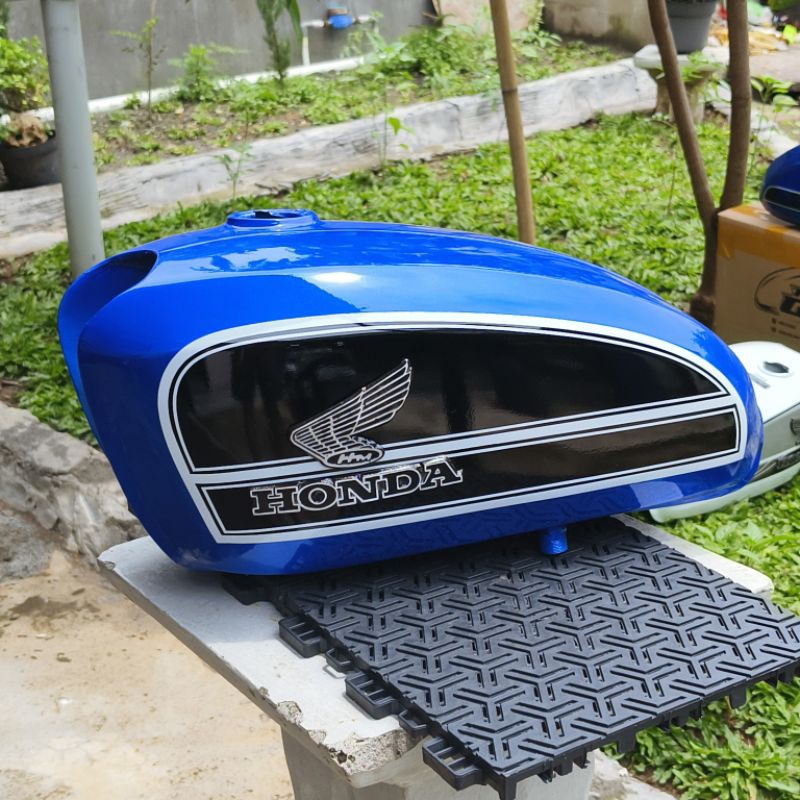 Standard blue pressed CB100 tank/CB100 tank body, thick galvanized ...