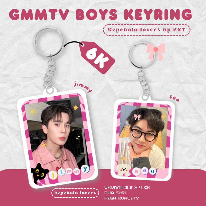 Keychain KEYRING THALAND THAI GMMTV BOYS LOVE JIMMYSEA GEMINIFOURTH ...