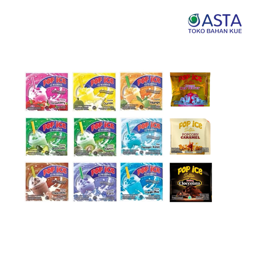 Pop ICE Drink Sachet Packaging All Variants 25 Gr | Shopee Malaysia