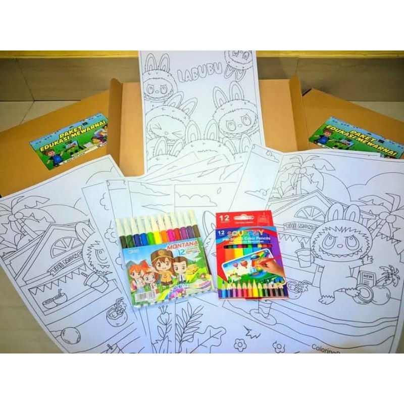Children's COLORING PACKAGE | Shopee Malaysia