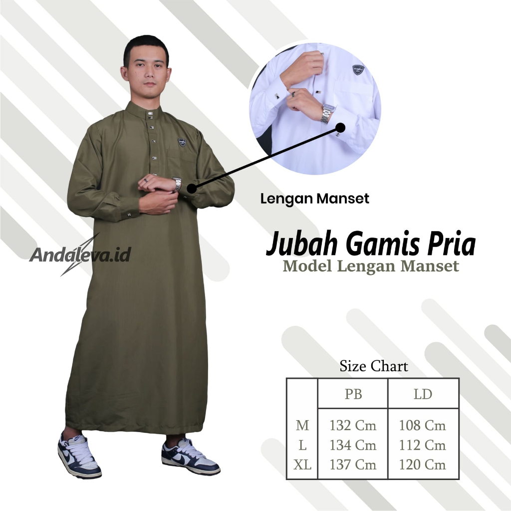 KATUN Gamis Robe for Men, Teenagers, Adults, Muslim, Simple, Elegant ...