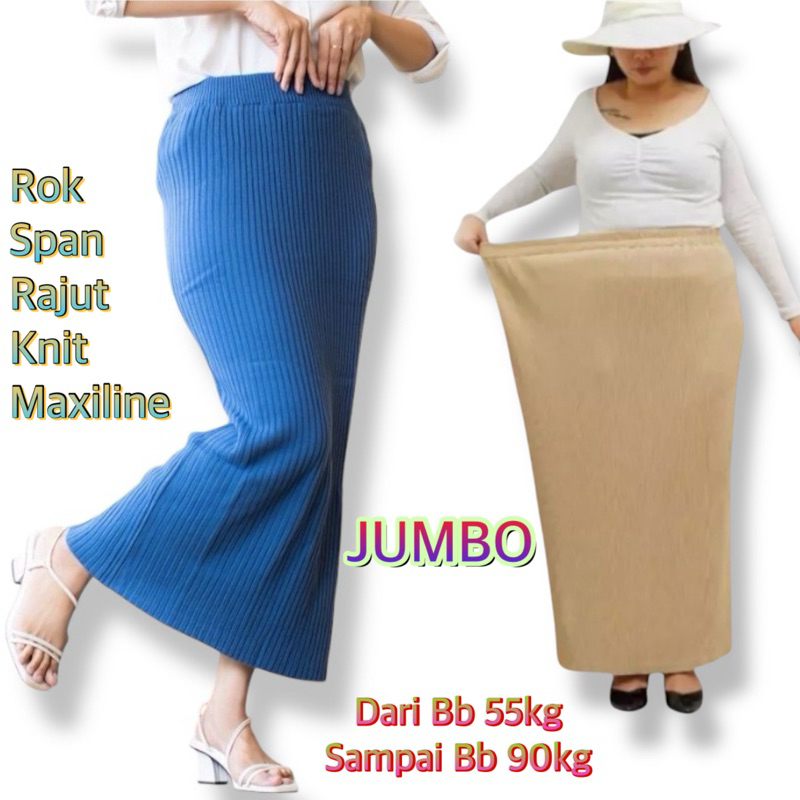 Maxiline Premium Long and Short Knit Maxi SKIRT Jumbo and Standard ...