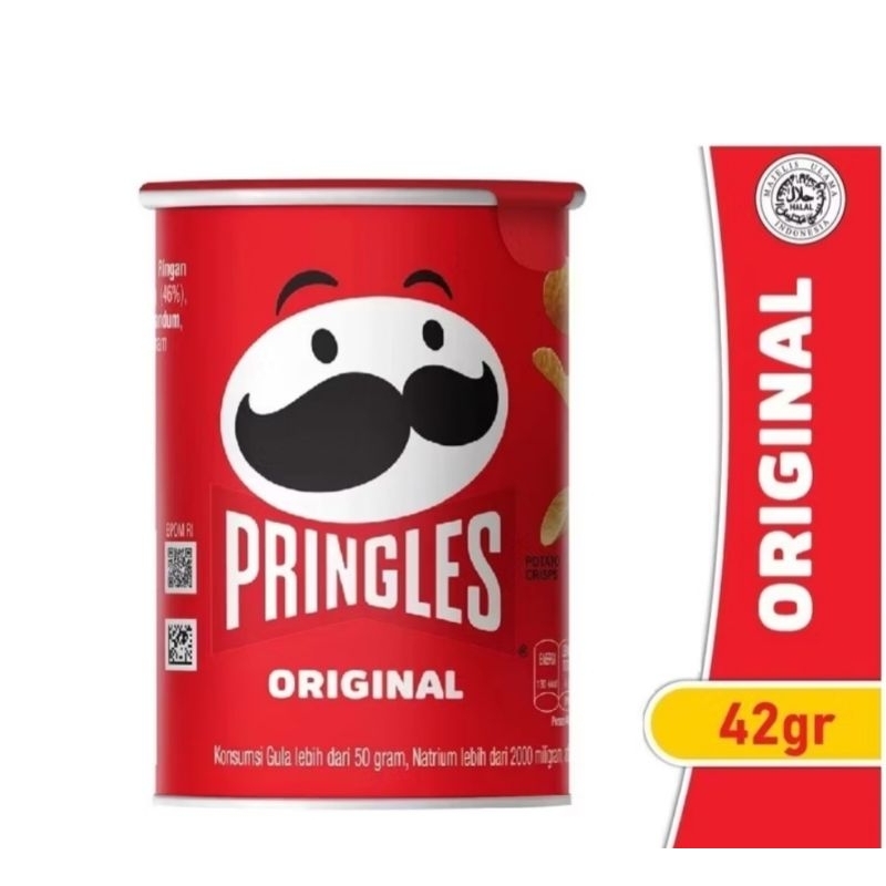 Pringles Original Potato Flavor 42 grams Small Mini Pringles Keripik ...