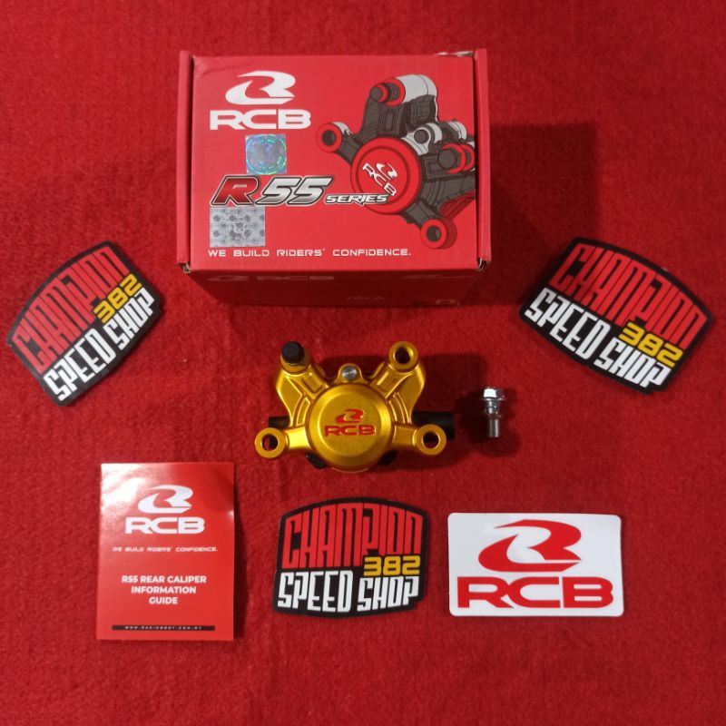 Original RCB Racing Boy Brake Caliper R55 2 Piston Gold Universal ...