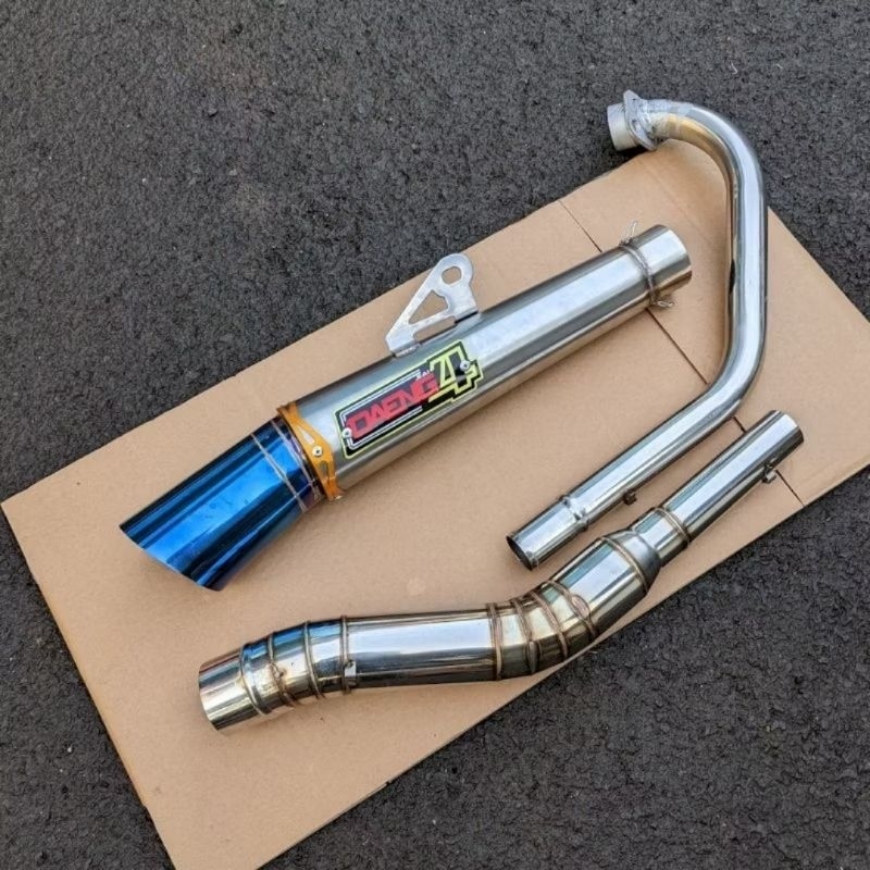 Daeng sai4 Conical Open Spec exhaust 1set pipe Euro 125 150vperman Tmx ...