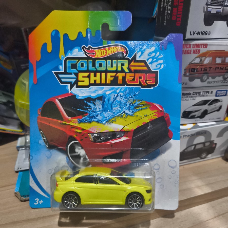 MERAH Hot Wheels Mitsubishi Lancer Evolution X Color Shifters HW City ...