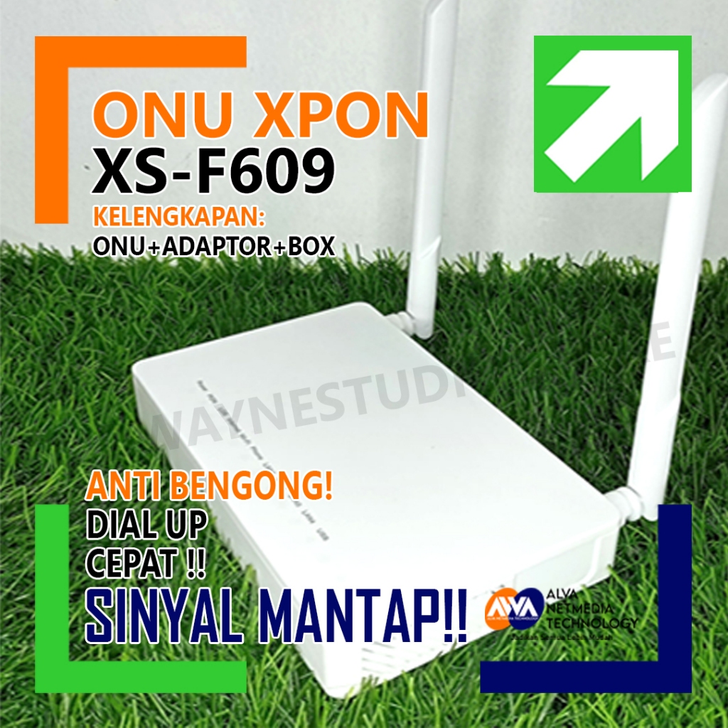 Ont ONU Xpon F609 Modem Fullset+Adapter+Box !! Can OLT and HTB modes ...