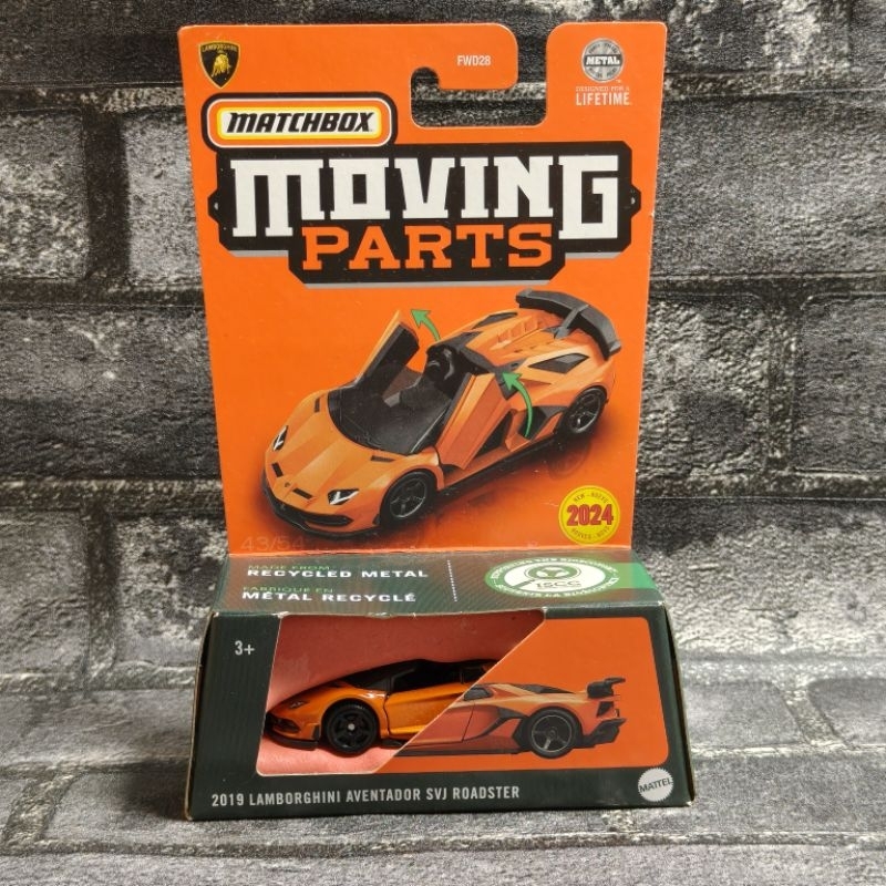 Matchbox Moving Parts Lamborghini Aventador SVJ Roadster Original SNI ...