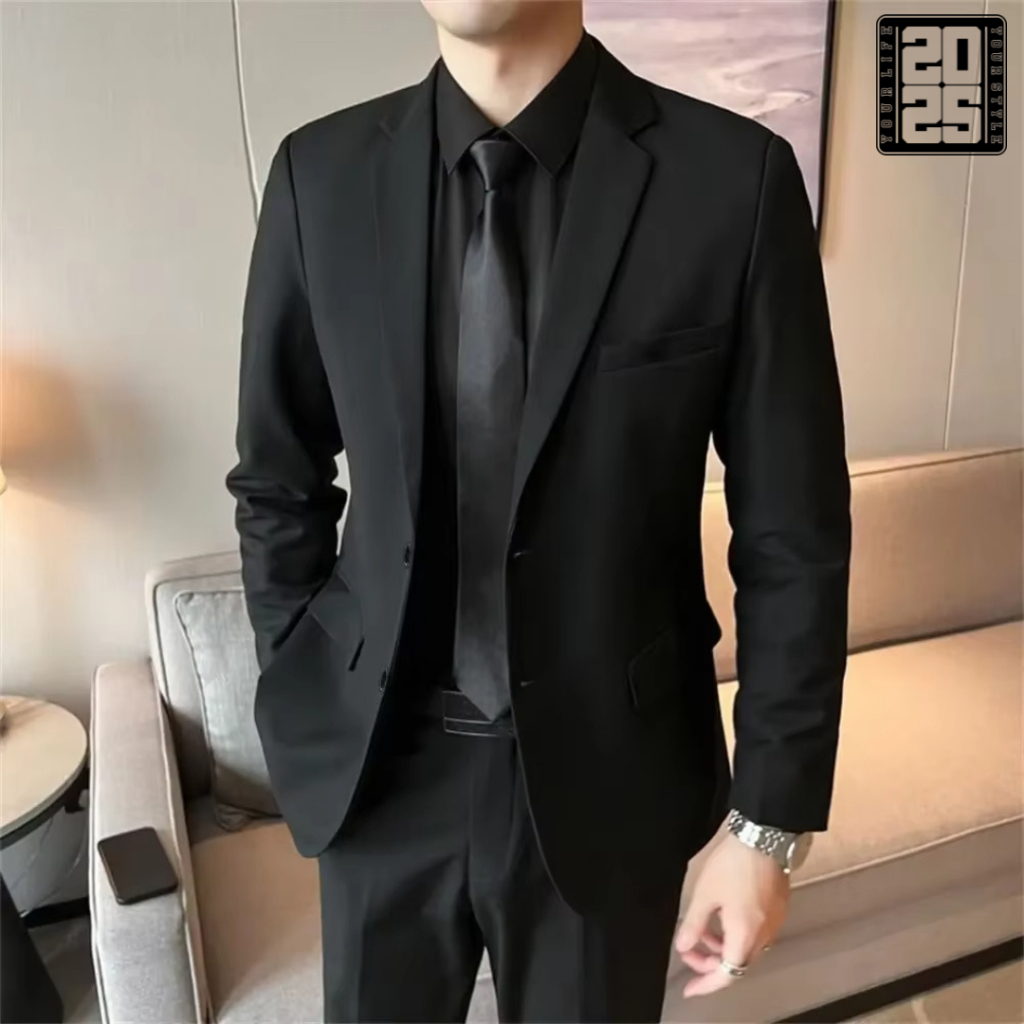 HITAM Black Men's Suits / Men's Suits / Formal Suits / Slimfit Men's ...
