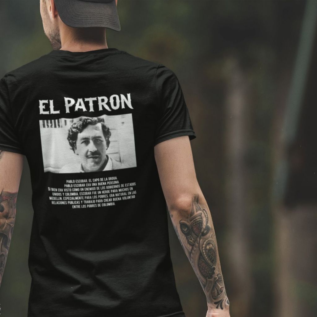 Pablo Escobar El Patron T-shirt Vintage Classic Retro Cartel de Medellin | Shopee Malaysia