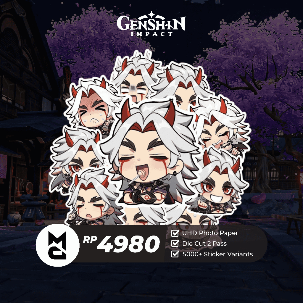 HP Genshin Impact Itto Sticker Aesthetic Anime Sticker Cellphone Laptop ...