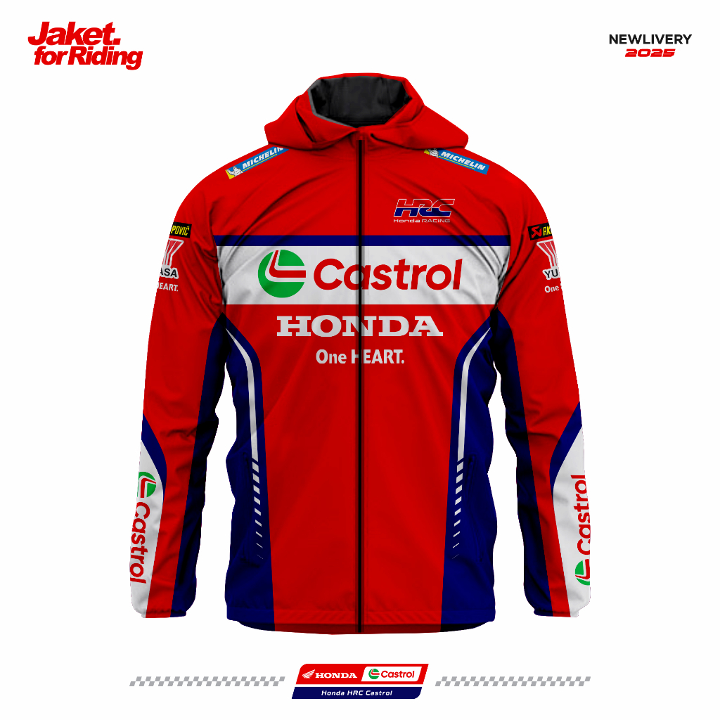 Honda Livery Moto Gp 2025 HRC Jacket, Windproof and Waterproof Full ...