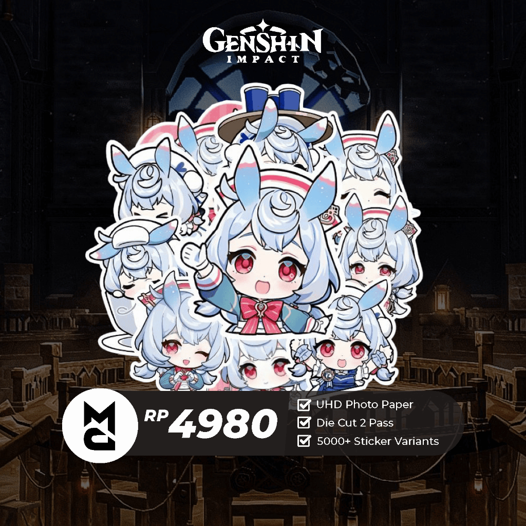 HP Genshin Impact Sigewinne Sticker Cute Aesthetic Anime Sticker Cell ...