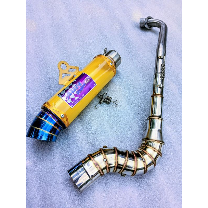 Aun Pipe canister contour open specs exhaust Pipe for Wave 125 Xrm 110/ ...