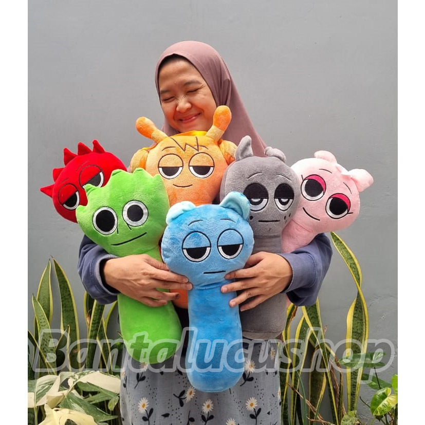 SPRUNKI Horror Doll Ghost Character Doll 40cm Bolster Children's Toy ...