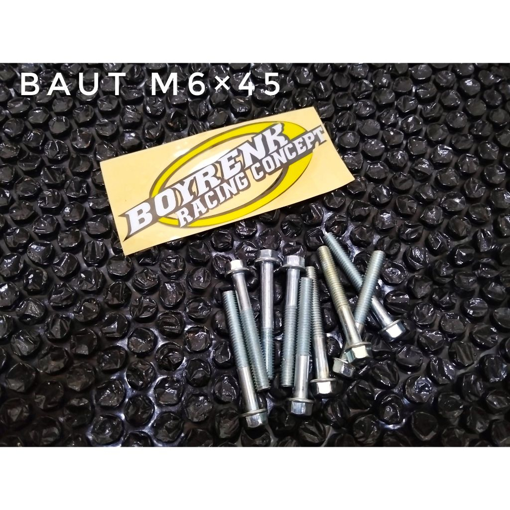 Flange Bolts M6 x 45 Key 8 Bolts Cap CVT Block Bolts - BOYRENK MADURA ...