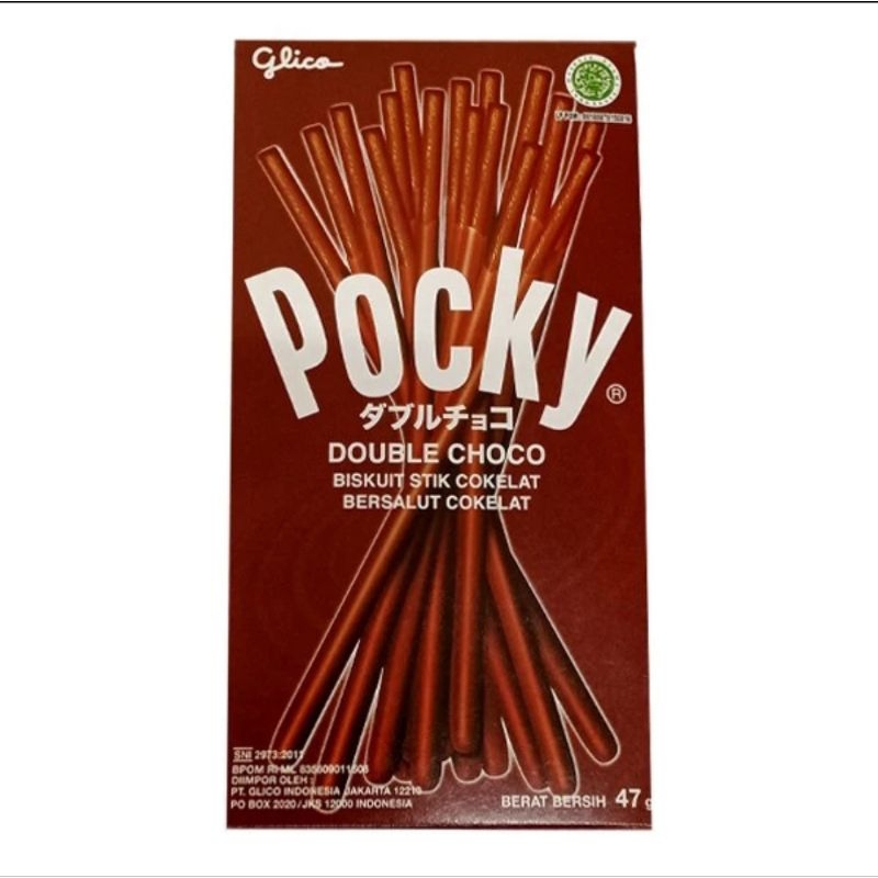 Pocky Double Choco Chocolate Coated Chocolate Stick Biscuits 47 g ...