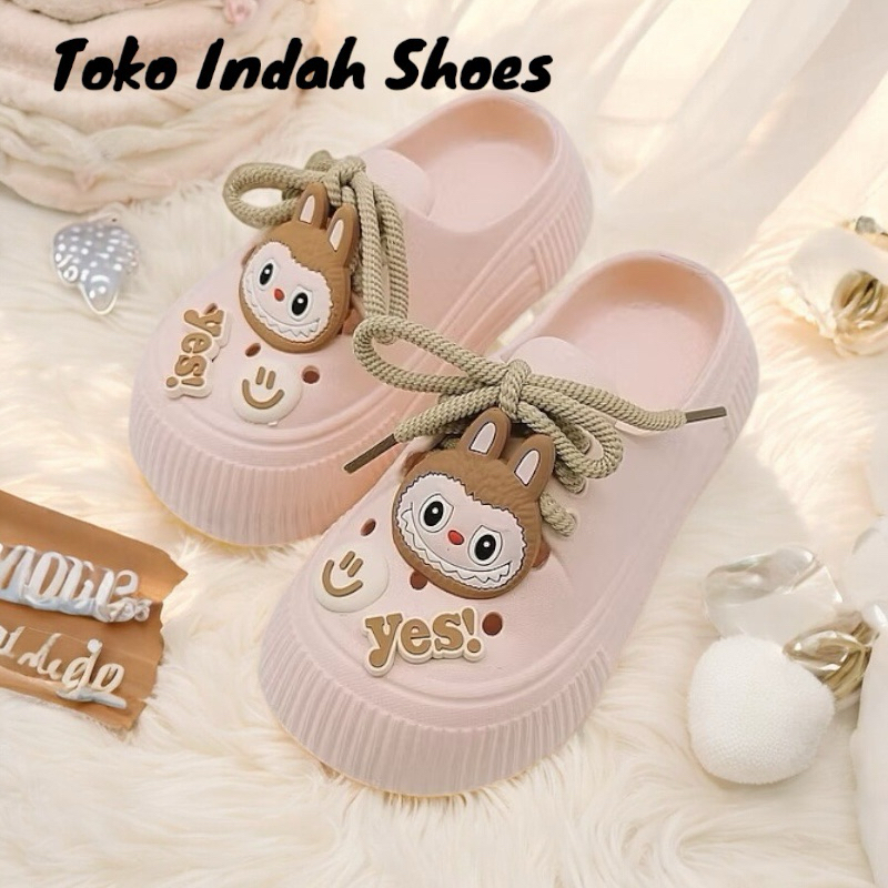 Labubu Yes Girls' Slip-On Sandals, Latest, Trendy, Comfortable, Viral ...