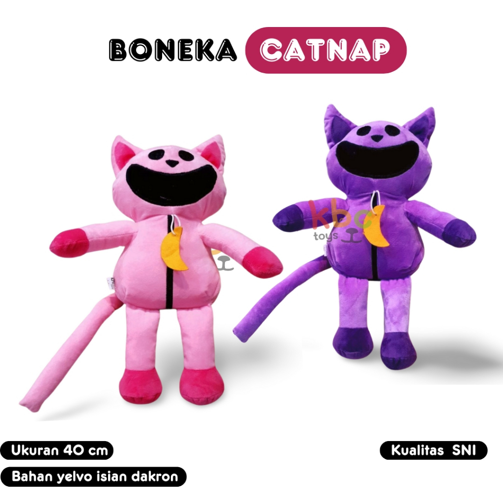 Cat Nap Doll Size 40cm Catnat Accion Doll Soft Toy Smilling Critters ...