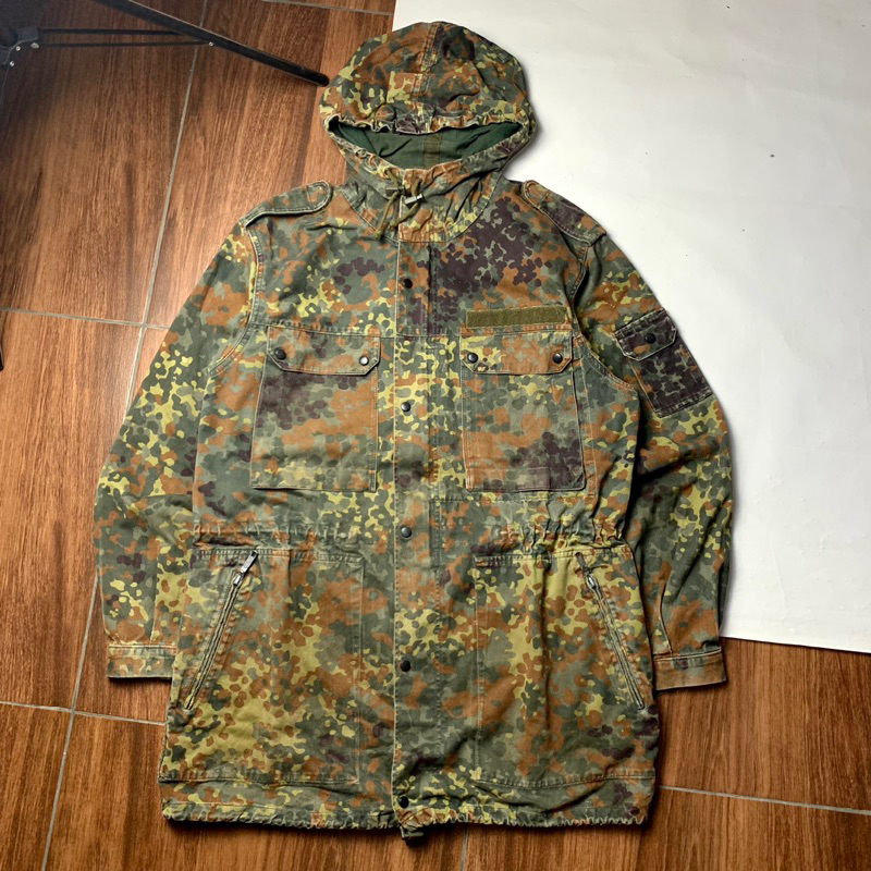 German Military Bundeswehr Flecktarn Parka Jacket | Shopee Malaysia