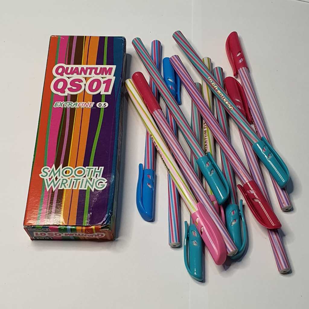 Ballpoint Pen / Pen / Quantum QS-01 (1 pack) | Shopee Malaysia