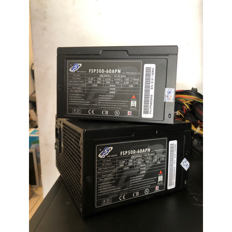 PSU Power supply FSP 500watt Pure 80plus-PSU Fsp 500watt | Shopee Malaysia