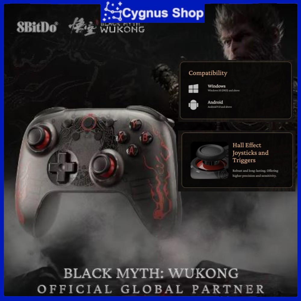 8Bitdo Ultimate 2C Wireless Controller Black Myth Wukong Edition ...