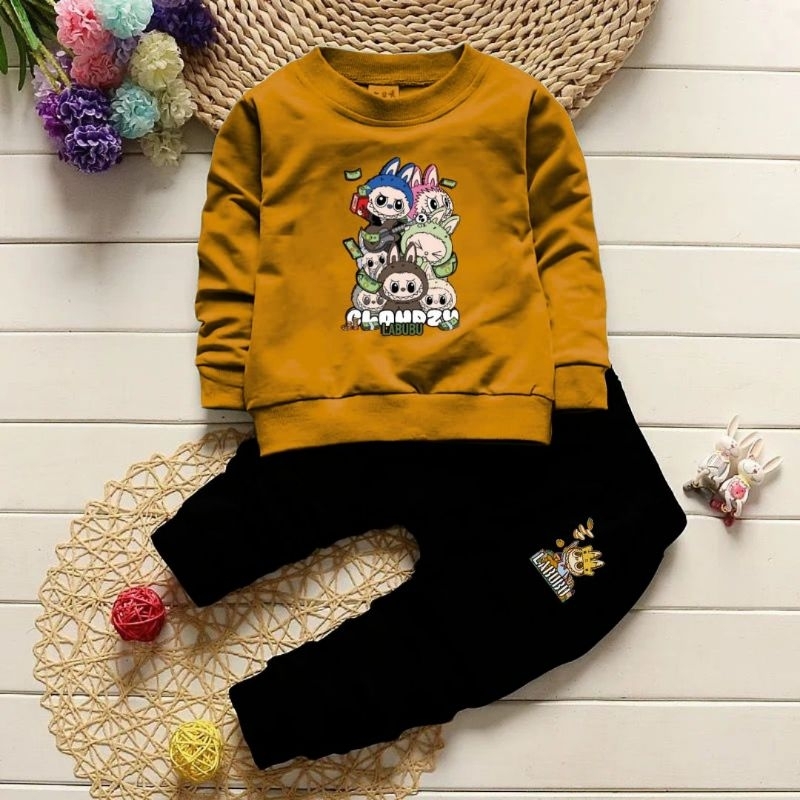 Labubu Motif Children's Suit Ages 1-6 Years | Shopee Malaysia