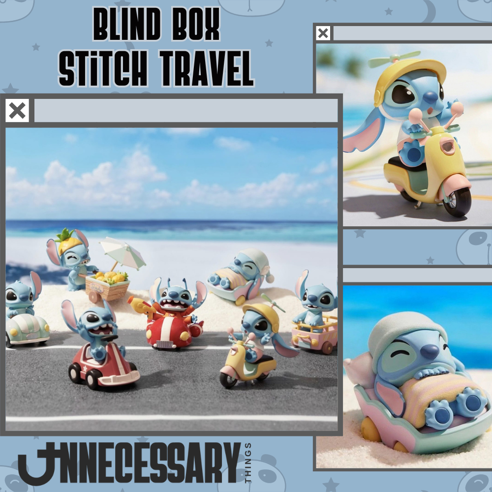 Blind Box DISNEY Lilo and Stitch Scrump Travel Trip Series Cute Display ...