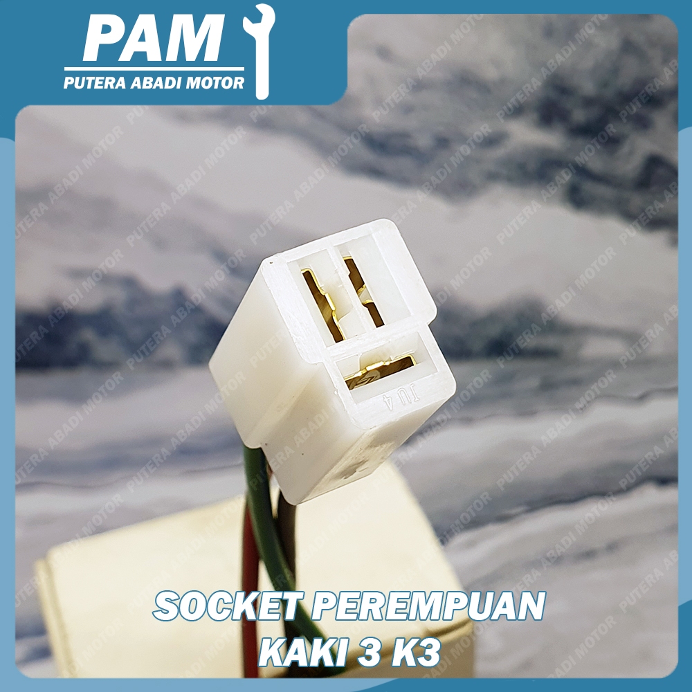 Male / Female 3 Pin Connector Cable Socket 3 Pin Connector Car ...