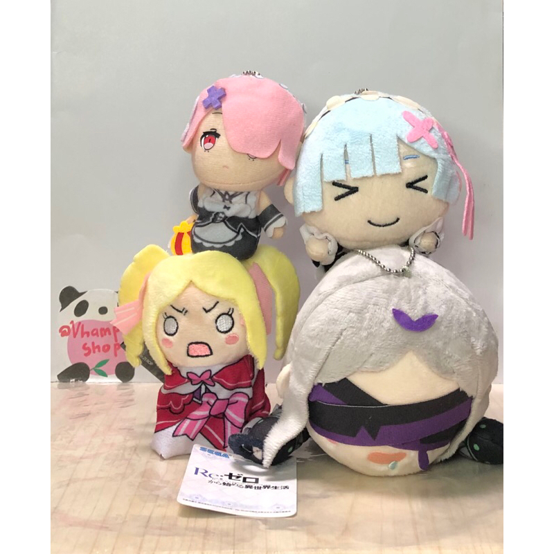 Re-zero Plush: Ram Rem Daphne Beatric Mascot Finger puppet Nesoberi ...