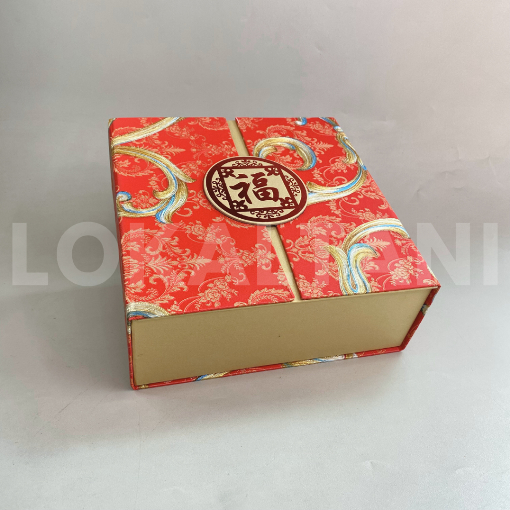 Middle Open Magnet Chinese New Year Hampers Box / 22x22 Chinese New ...