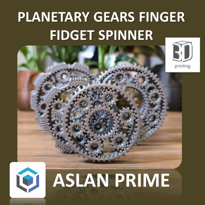 Planetary GEAR FINGER FIDGET SPINNERS 3D PRINT TOY TOYS HOBI HOBBY ...