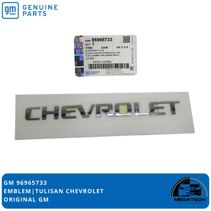Chevrolet EMBLEM | Original GM CHEVROLET WRITING 96965733 | Shopee Malaysia