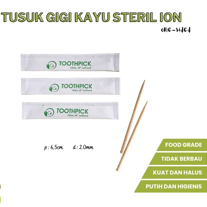 Hygienic Sterile Toothpicks Wrapped in Hygienic ION Paper Unit One ...