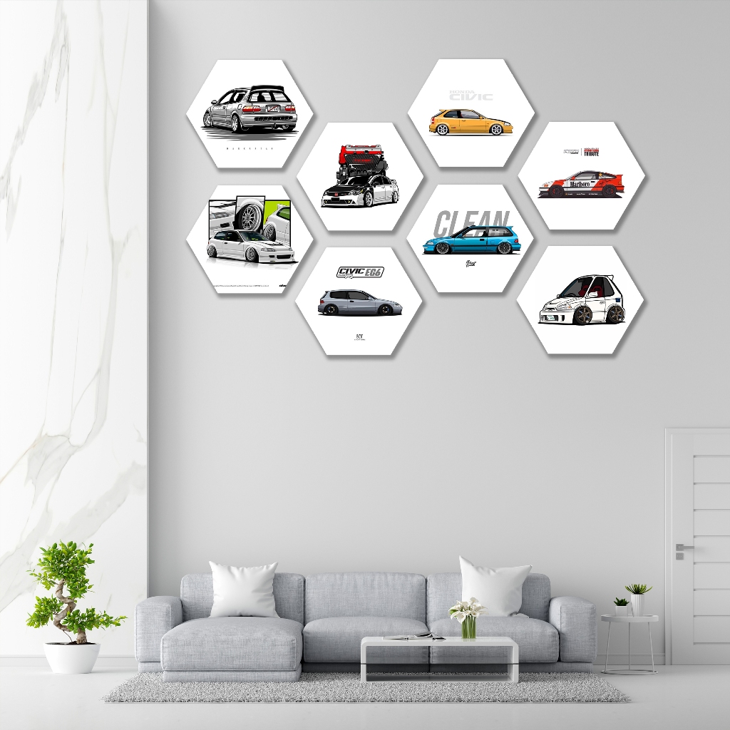HIASAN DINDING Jdm HONDA ESTILO INTEGRA AESTHETIC WALL DECORATION ...