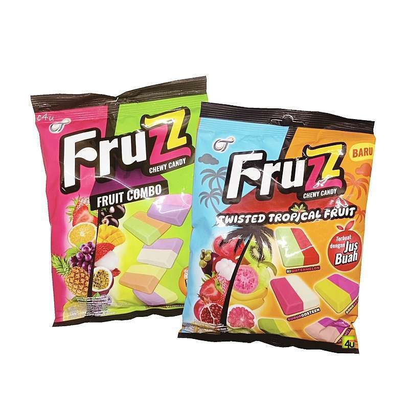 Fruzz Candy Fruit Combo/Tropical Fruit Chewy Candy 100 Grams | Shopee ...