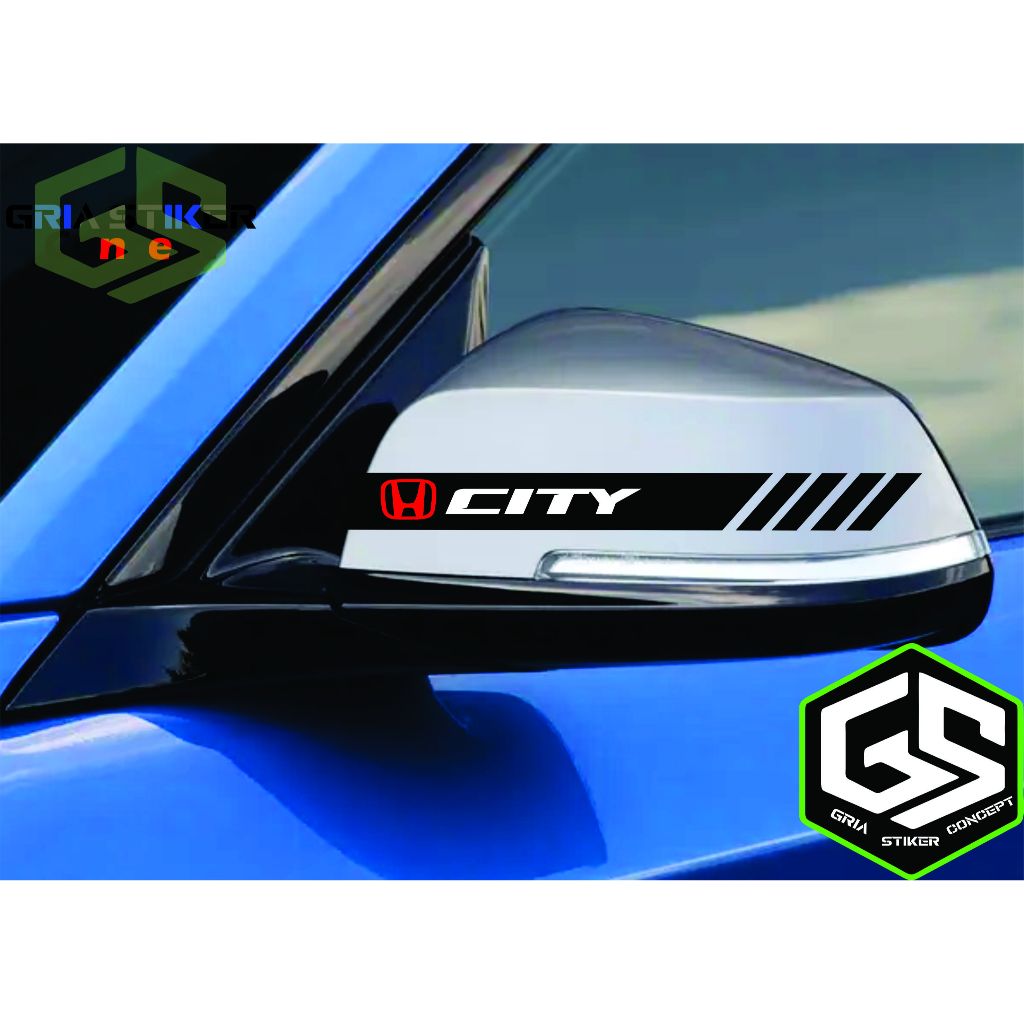 Car rear view mirror stickers honda car stripe list rear view mirror ...