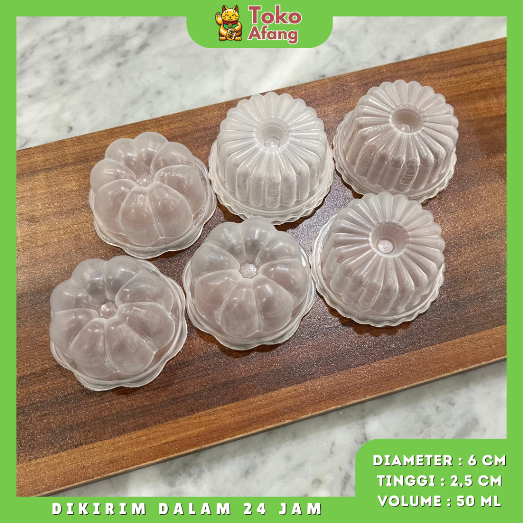 [Contains 24 pcs] Mini Jelly Pudding Mold with Sakura & Aloha Motif ...