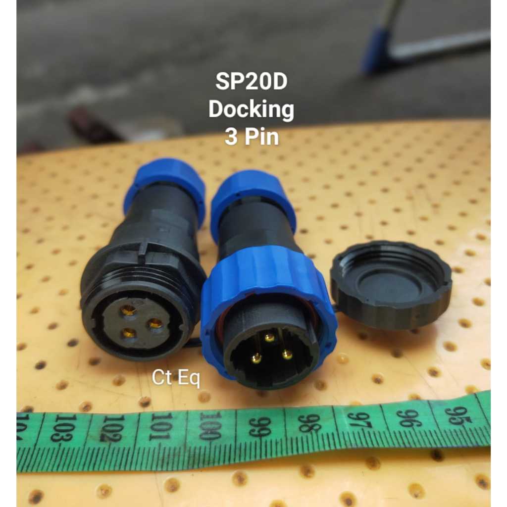 Sp20d 3 Pin Docking Connector IP68 Plug Male n Socket Femaled SP20 ...