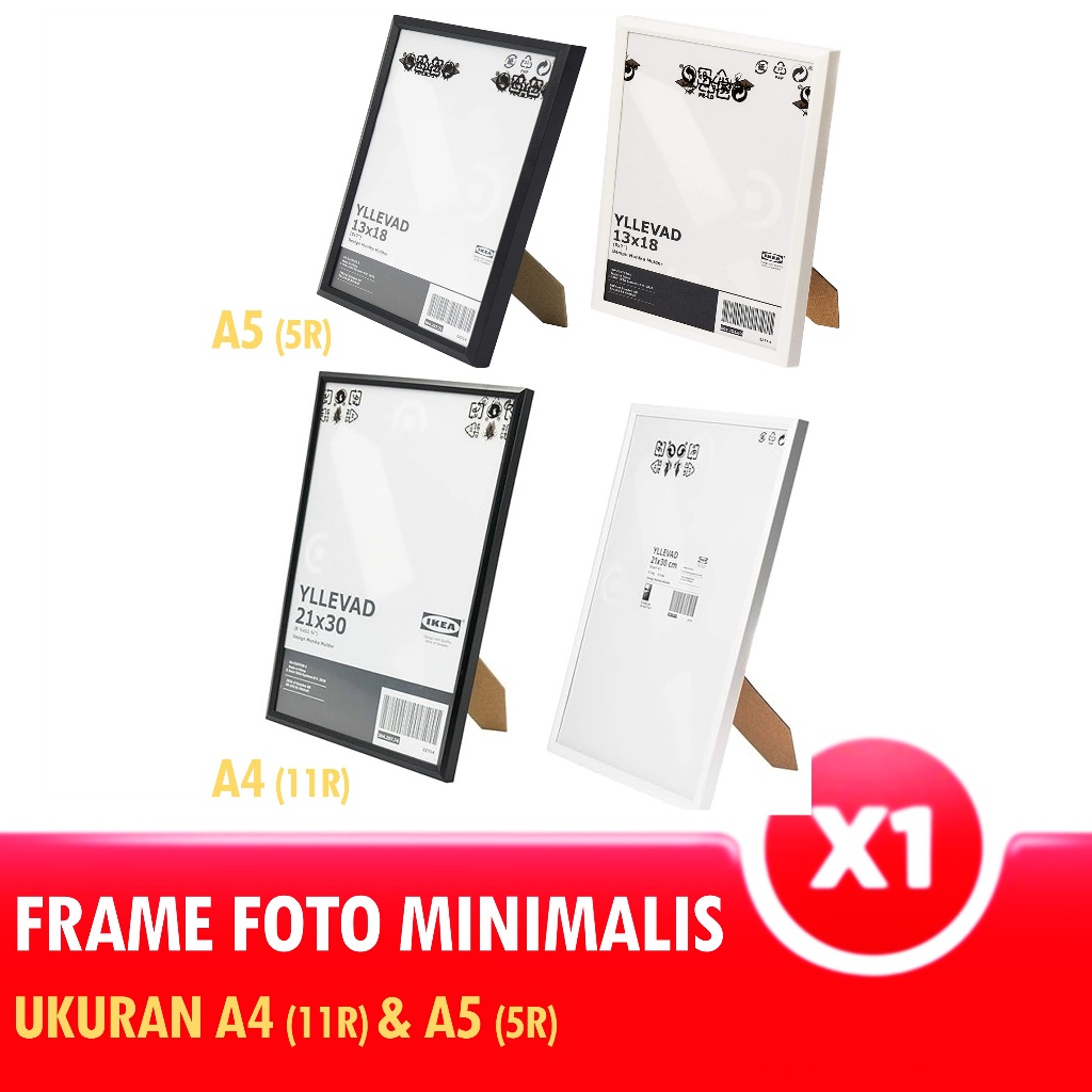 624 - A4 Aesthetic Photo Frame Minimalist Figura Frame Various Sizes A5 5R 11R Photo Frame ...