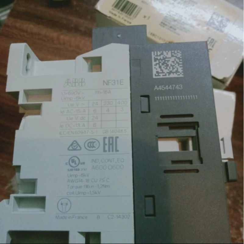 ABB RELAY CONTACTTOR NF31E-13 100-250V AC/DC ORIGINAL ORIGINAL | Shopee ...