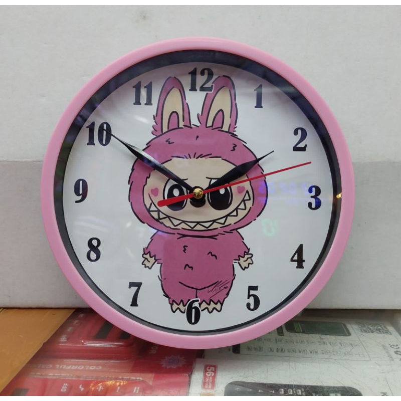 Labubu Unique cute labubu character wall clock | Shopee Malaysia